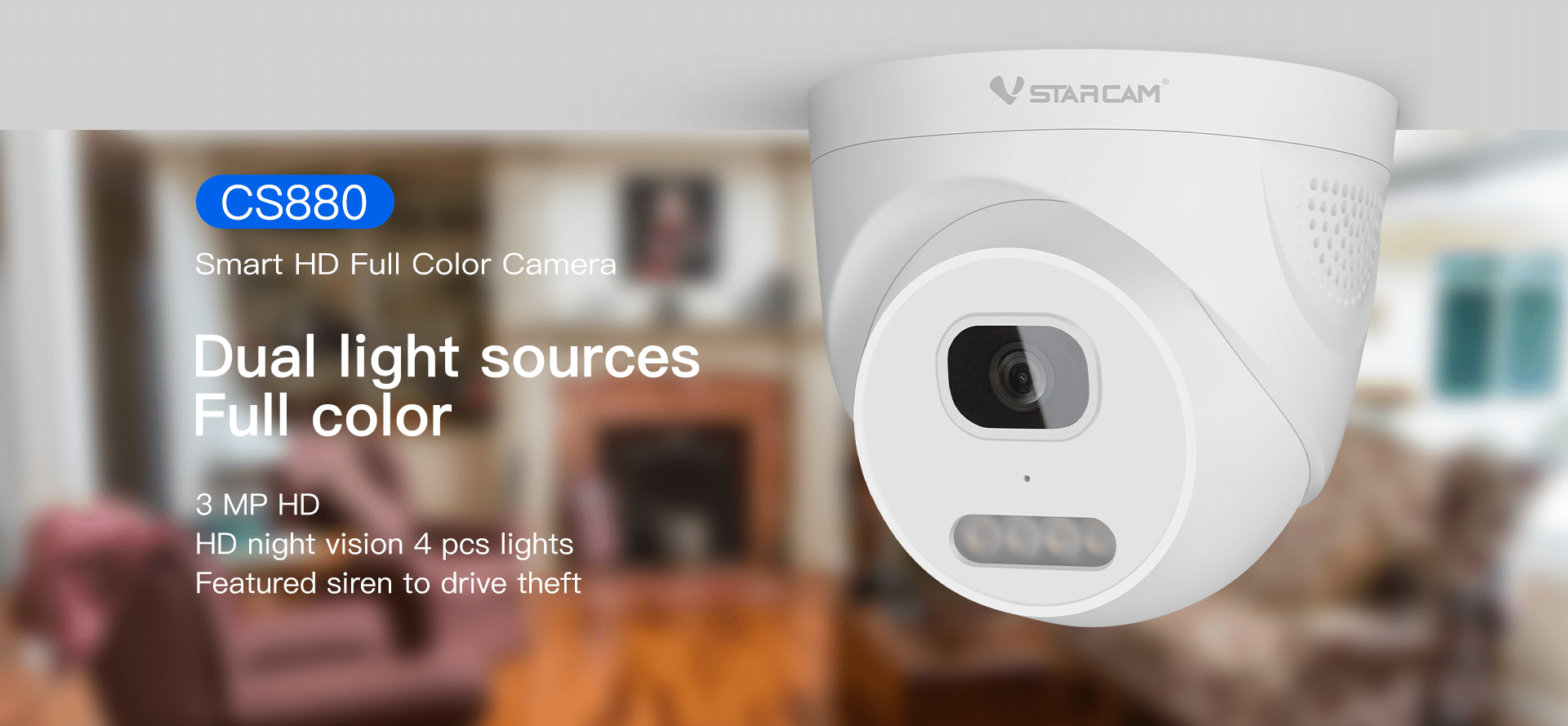 CS880 Smart HD Full Color Camera - Eye4
